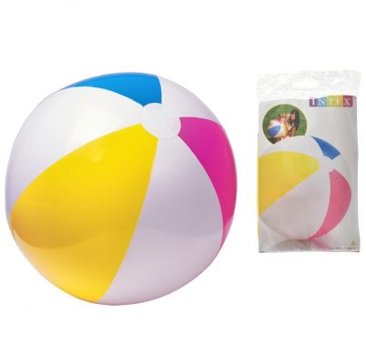 Multicoloured Medium Beach Ball - 50cm - Inflatable Toy World