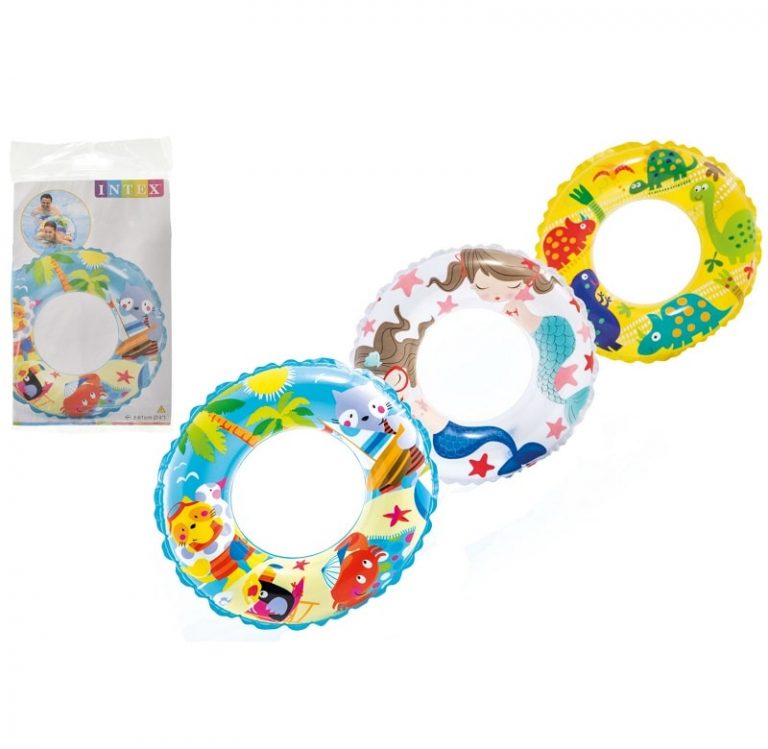 Inflatable Sea Animal Swim Ring - 61cm - 3 Colours Available ...