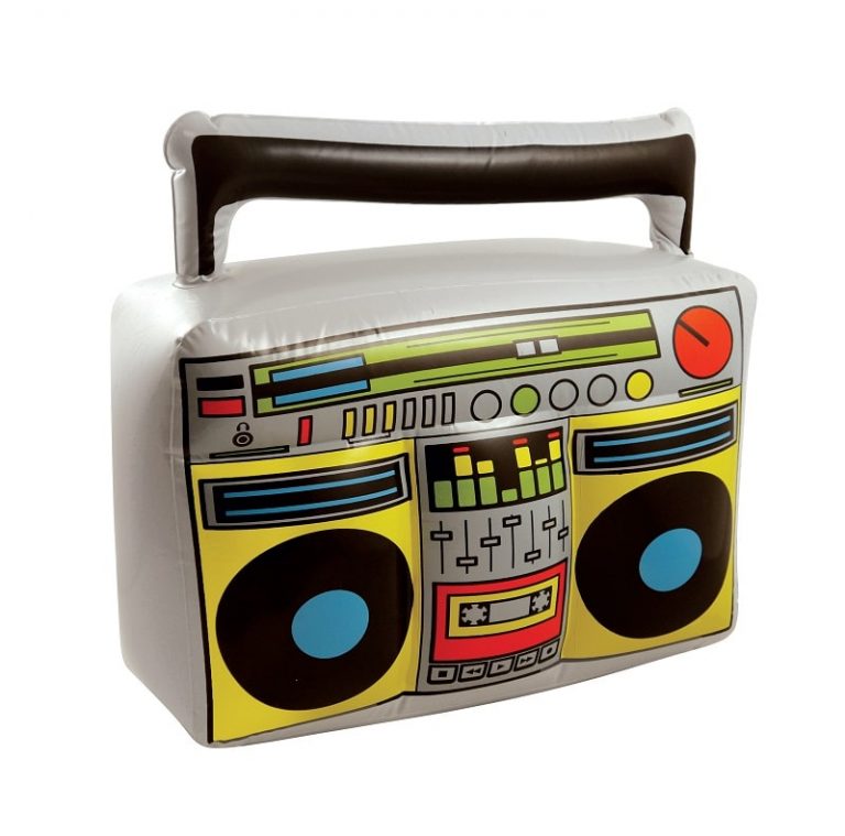 Inflatable Boombox Stereo - 44cm - Inflatable Toy World