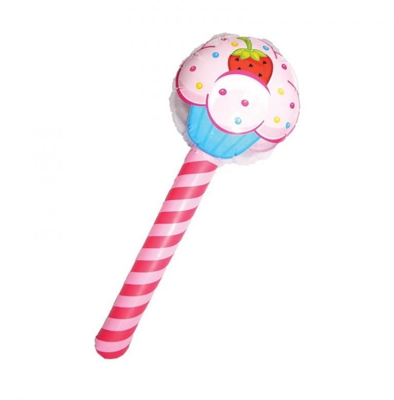 Inflatable Cupcake Lollipop Stick - 76cm | Wholesale Novelty Inflatable Toy