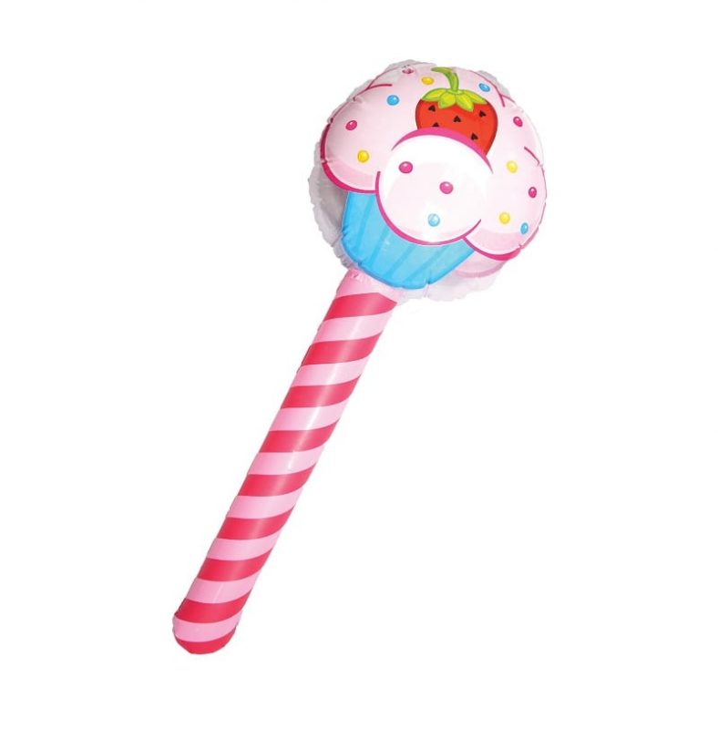 Inflatable Cupcake Lollipop Stick - 76cm | Wholesale Novelty Inflatable Toy