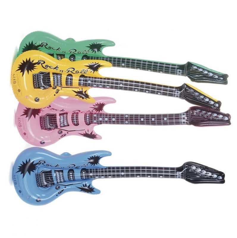 Inflatable Neon Guitar - 100cm - 4 Colours Available | Wholesale Inflatable