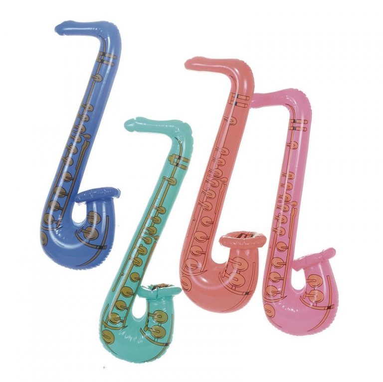 Inflatable Saxophone - 4 Colours Available - 75cm | Wholesale Inflatables