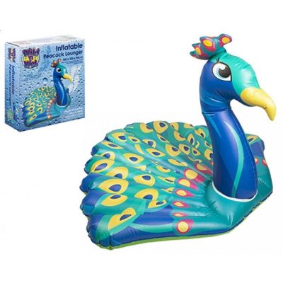 Inflatable Large Peacock Lounger - 140 x 105 x 90cm | Wholesale