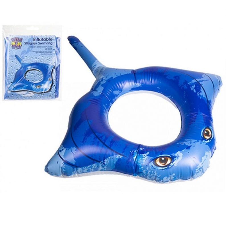 Inflatable Stingray Animal Swim Ring - 122cm | Wholesale Inflatable Toys