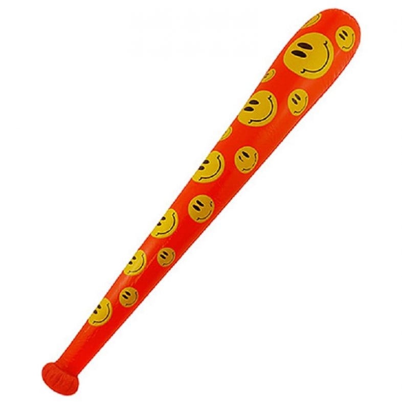 Inflatable Smile Face Baseball Bat - 85cm | Wholesale Inflatable Toys