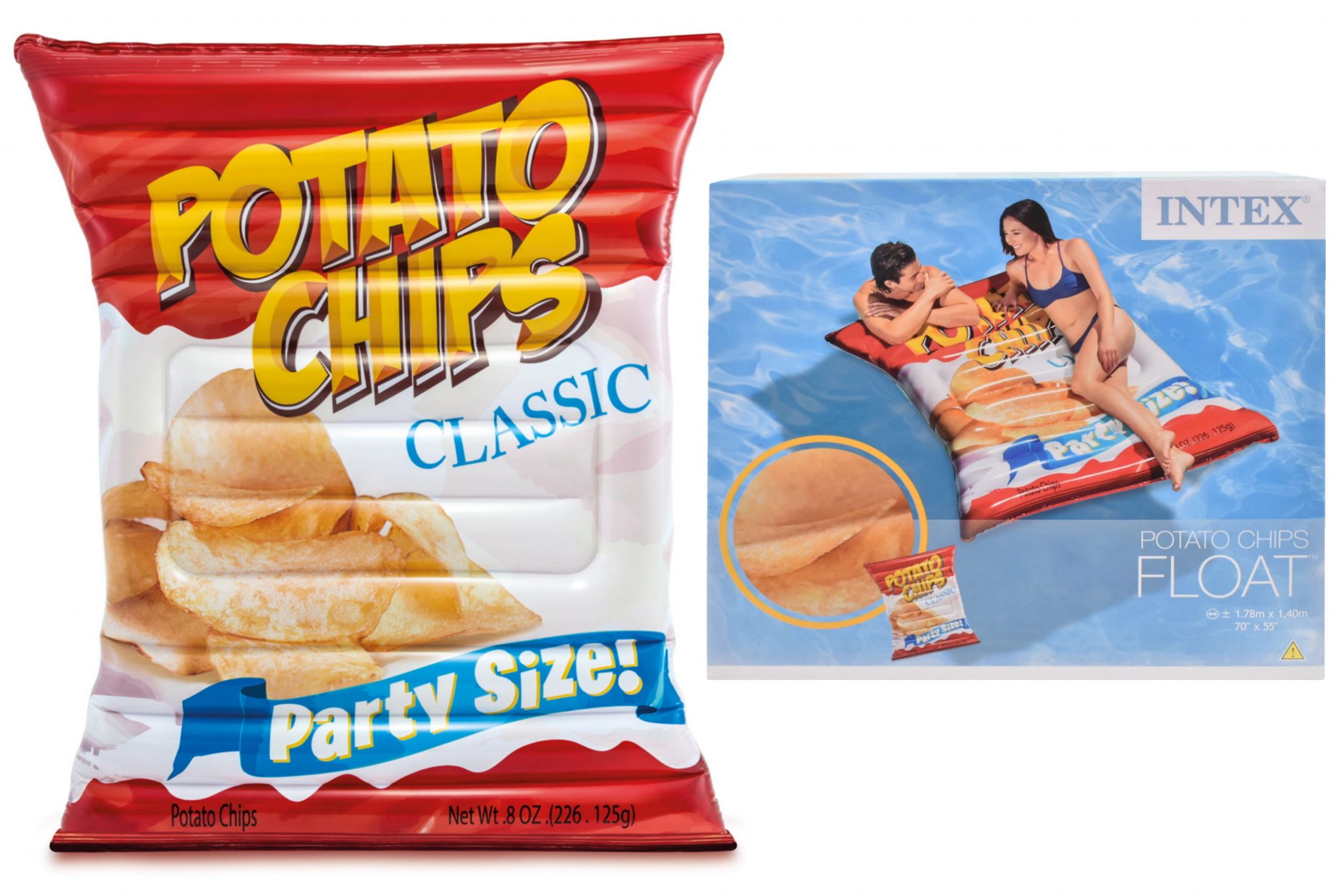 Potato Chips Pool Float 70" x 55" - Inflatable Toy World