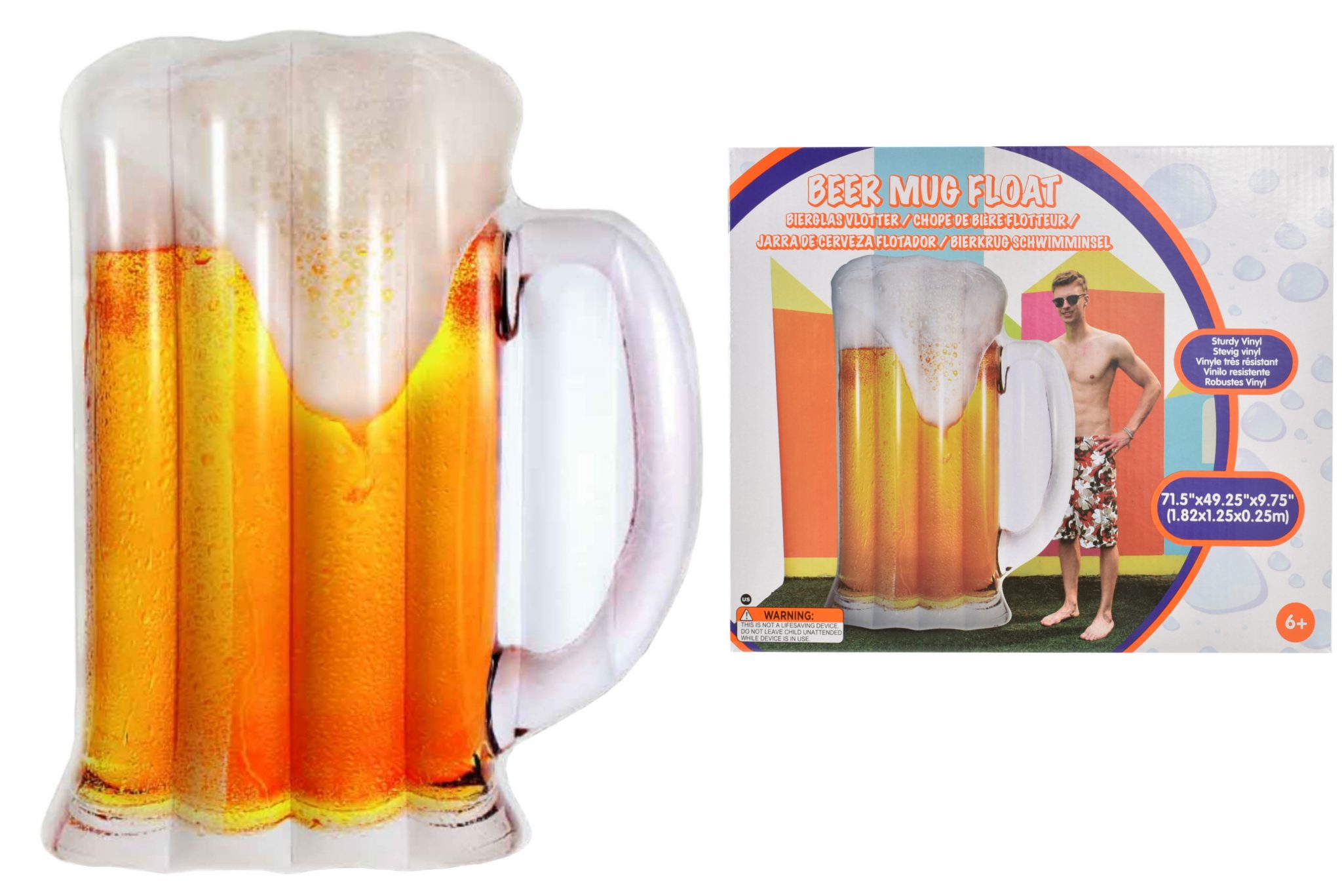 Beer Mug Pool Float - 1.8 Meters - Inflatable Toy World
