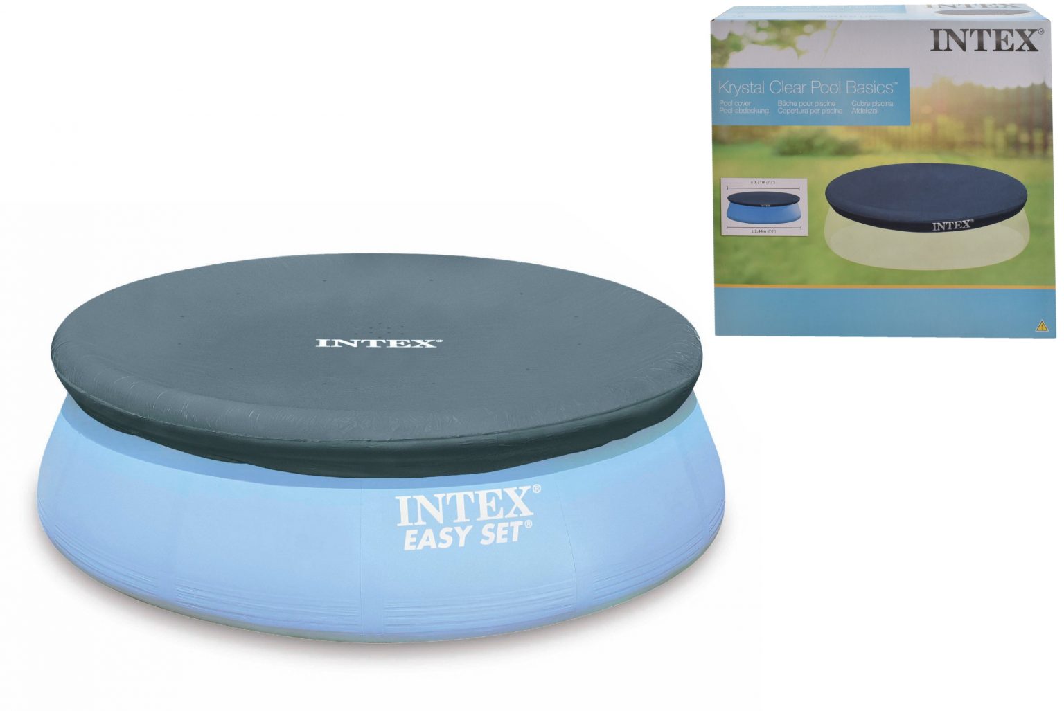 8' Easy Set Pool Cover In Shelf Box - Inflatable Toy World